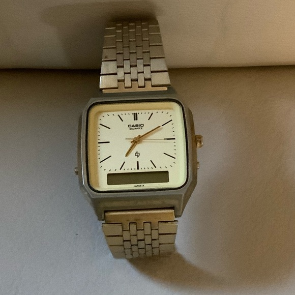 Casio | Accessories | Vintage Mens Casio Aq 32 Analog Digital Quartz ...